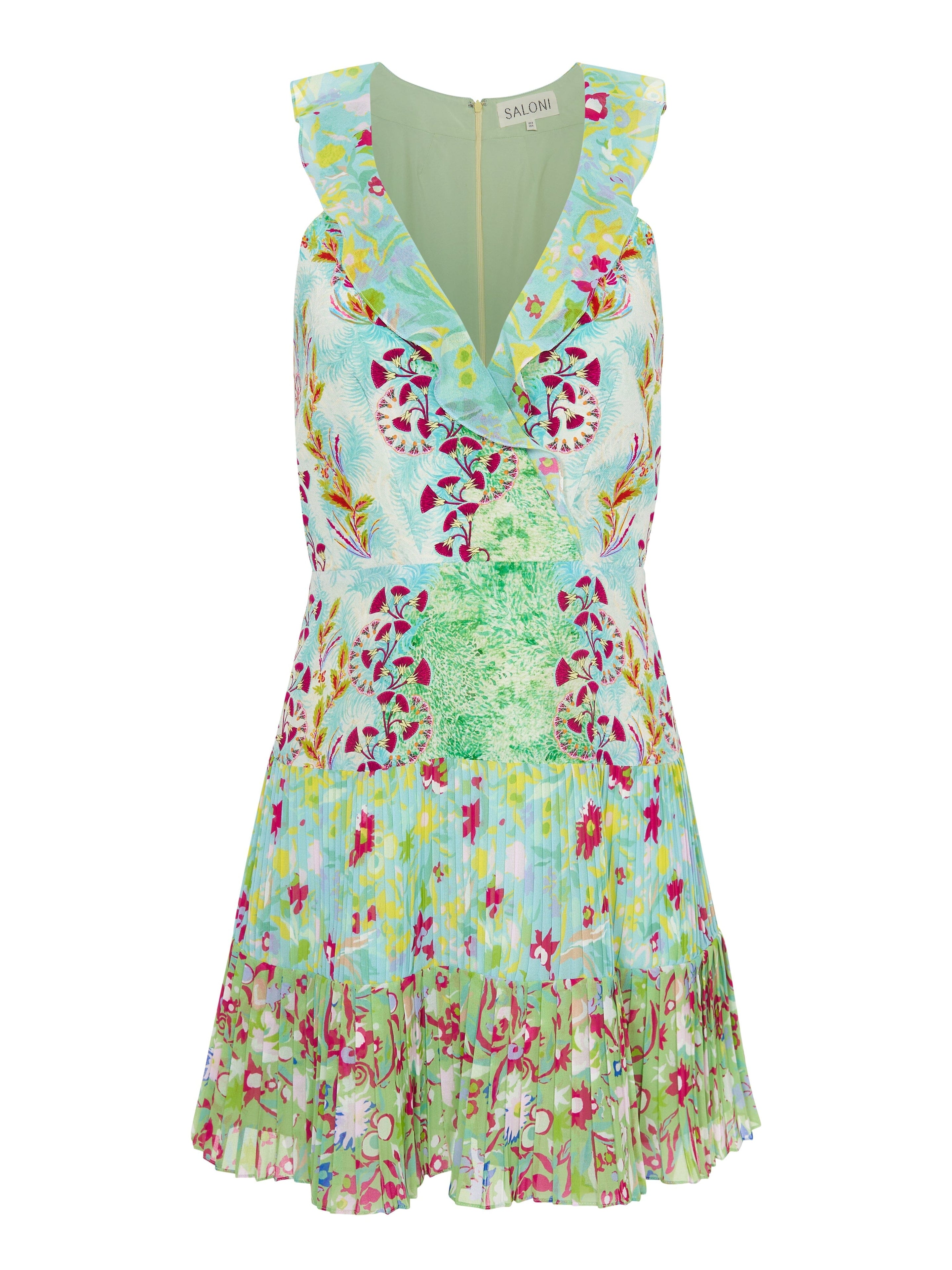 Amy Short Dress in Thistledown – SALONI