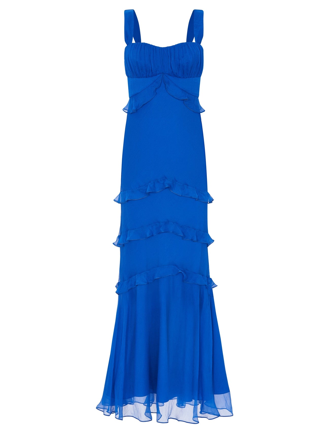 Chandra Dress in Lapis Blue – SALONI