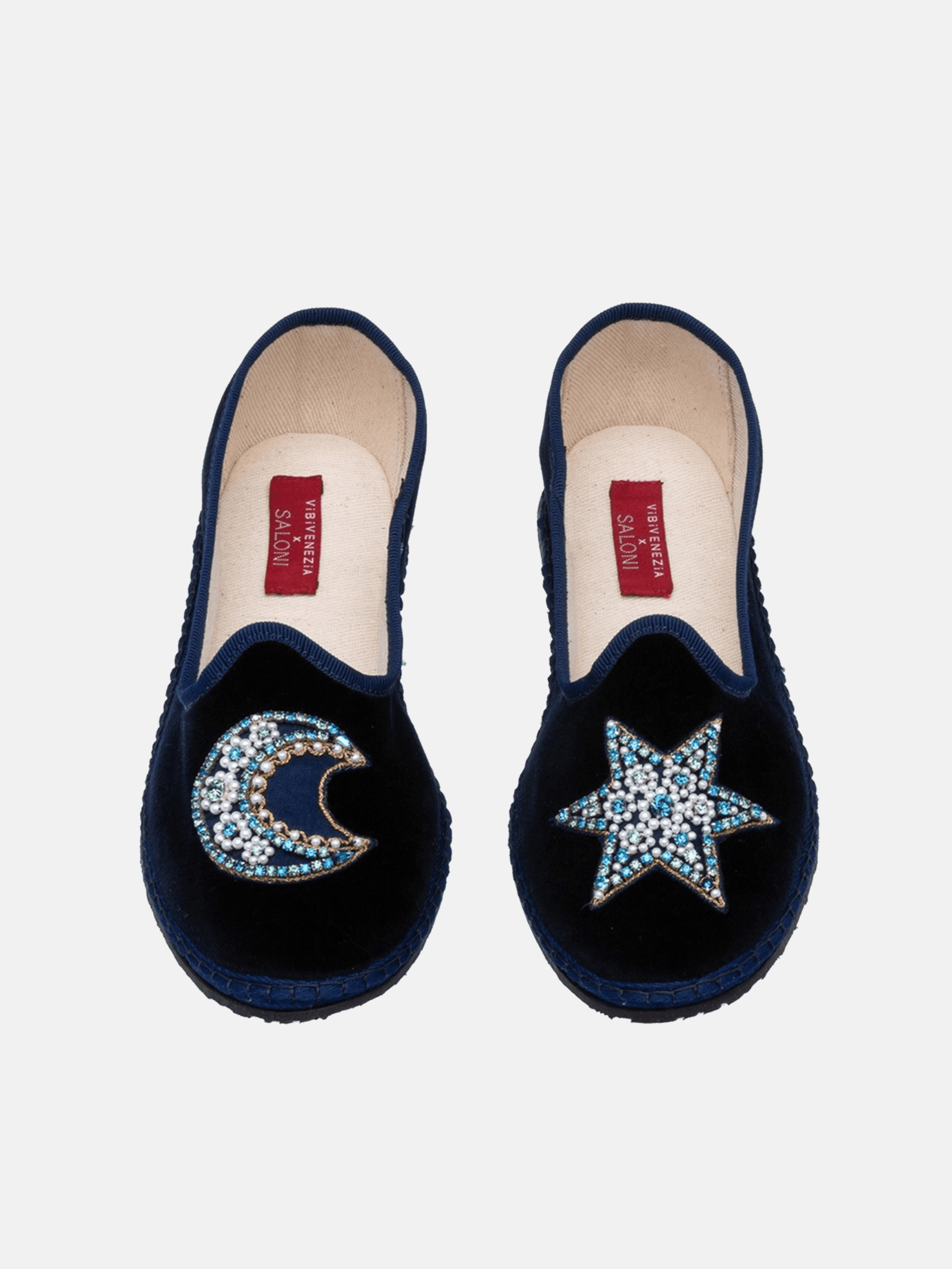 Adele Navy Moon & Star Embroidery – SALONI