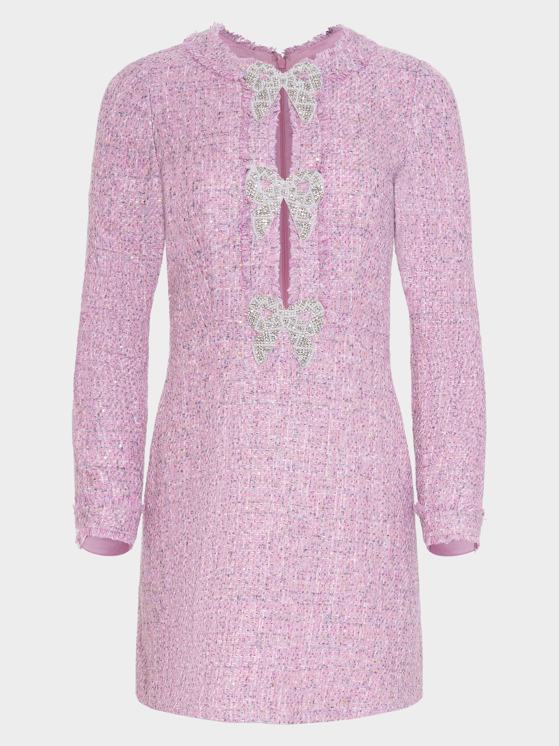 Camille Bows Short B Dress in Baby Pink – SALONI