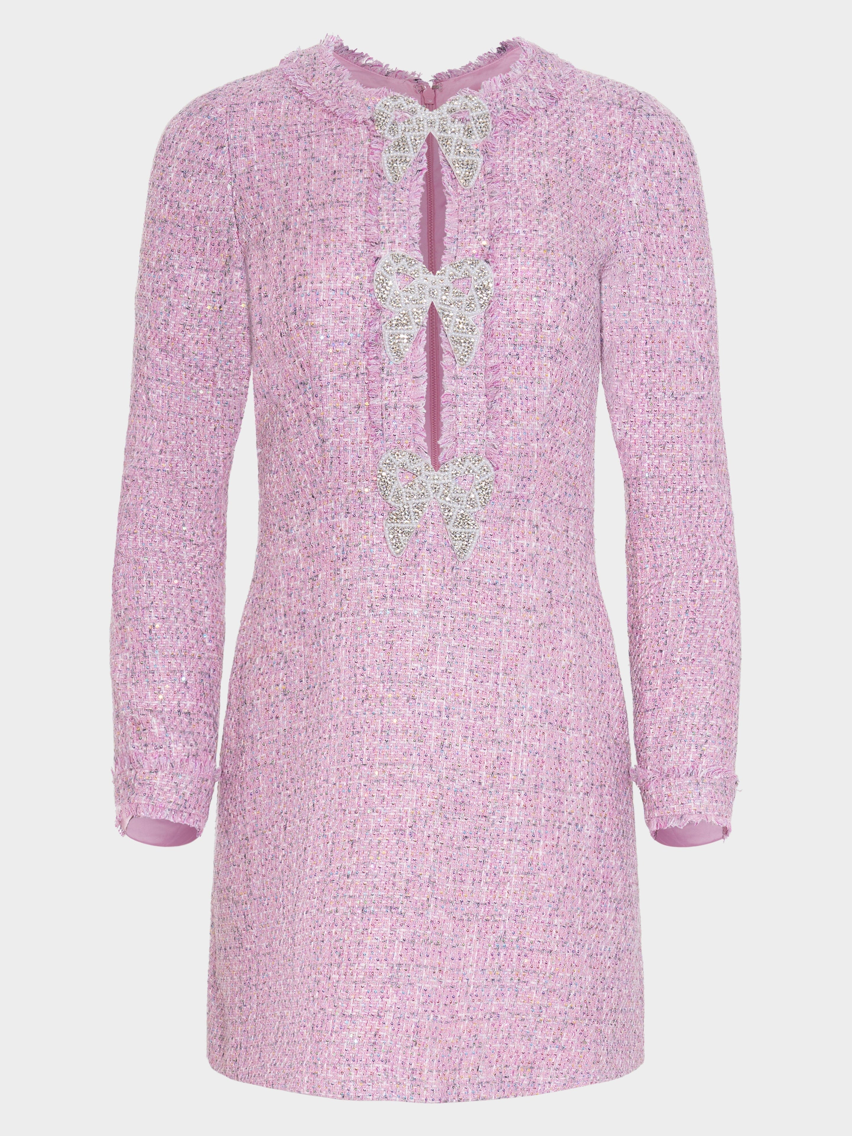 Camille Bows Short B Dress in Baby Pink – SALONI