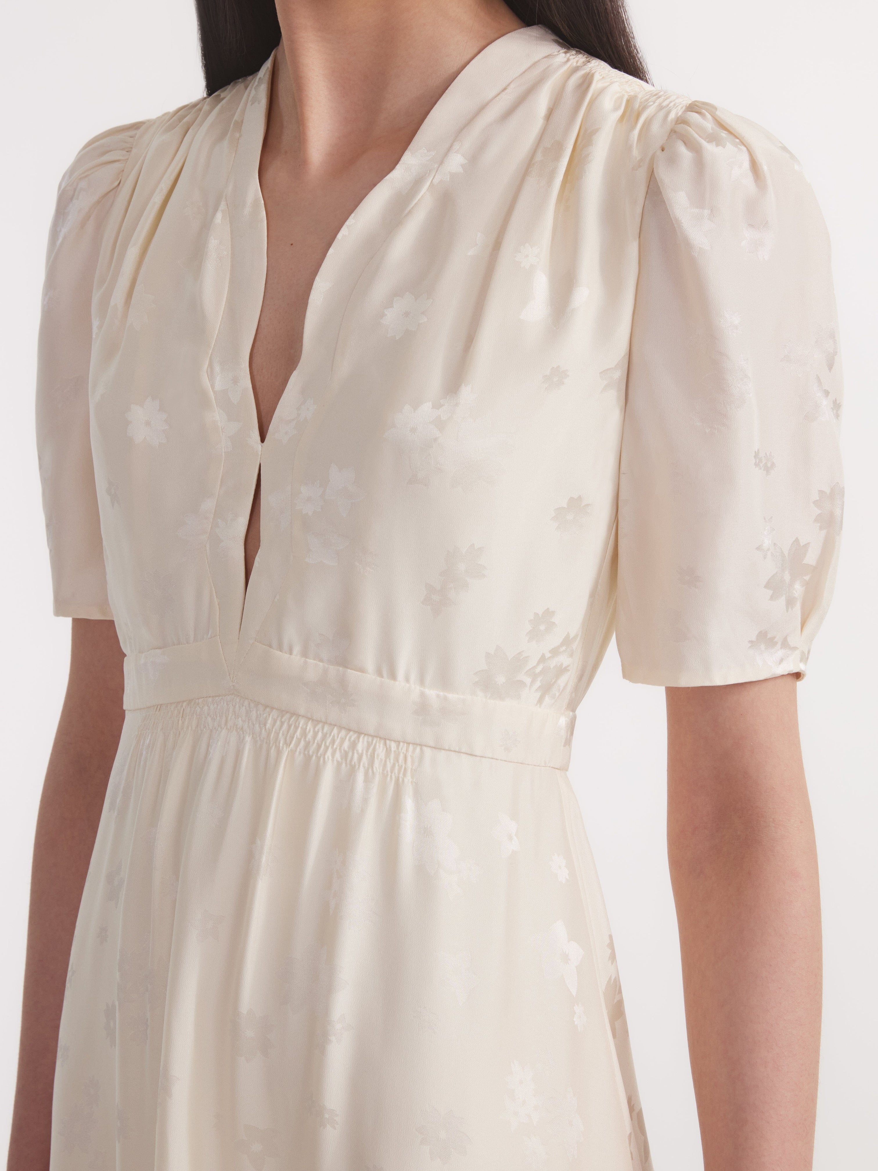 Tabitha Dress in Tusk – SALONI