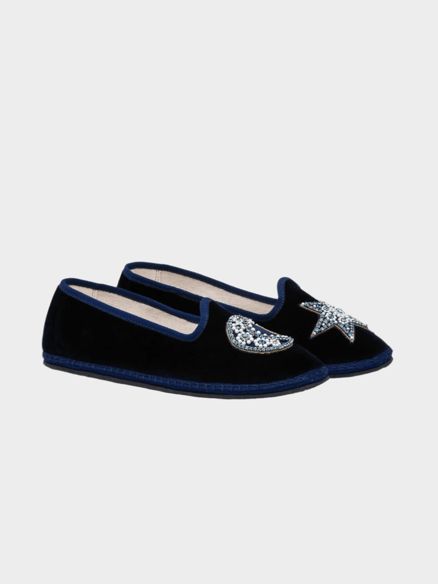 Adele Navy Moon & Star Embroidery – SALONI