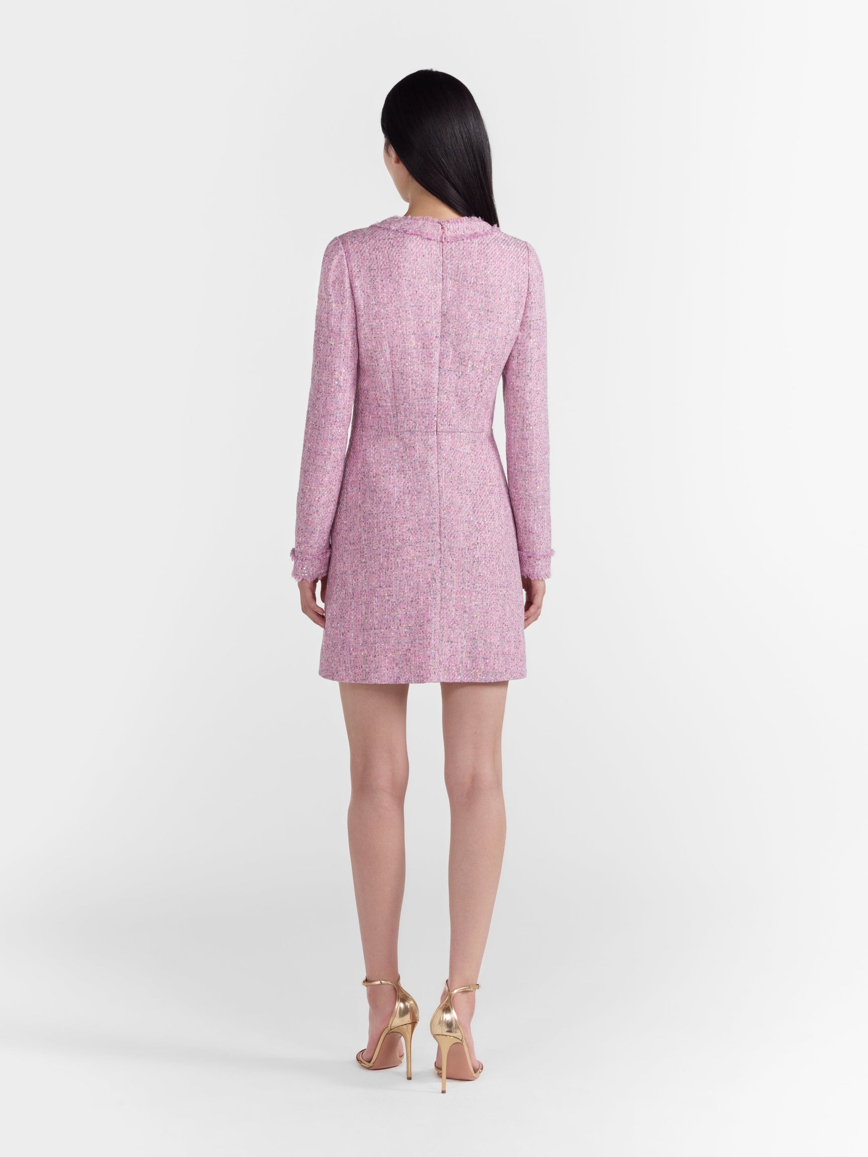 Camille Bows Short B Dress in Baby Pink – SALONI