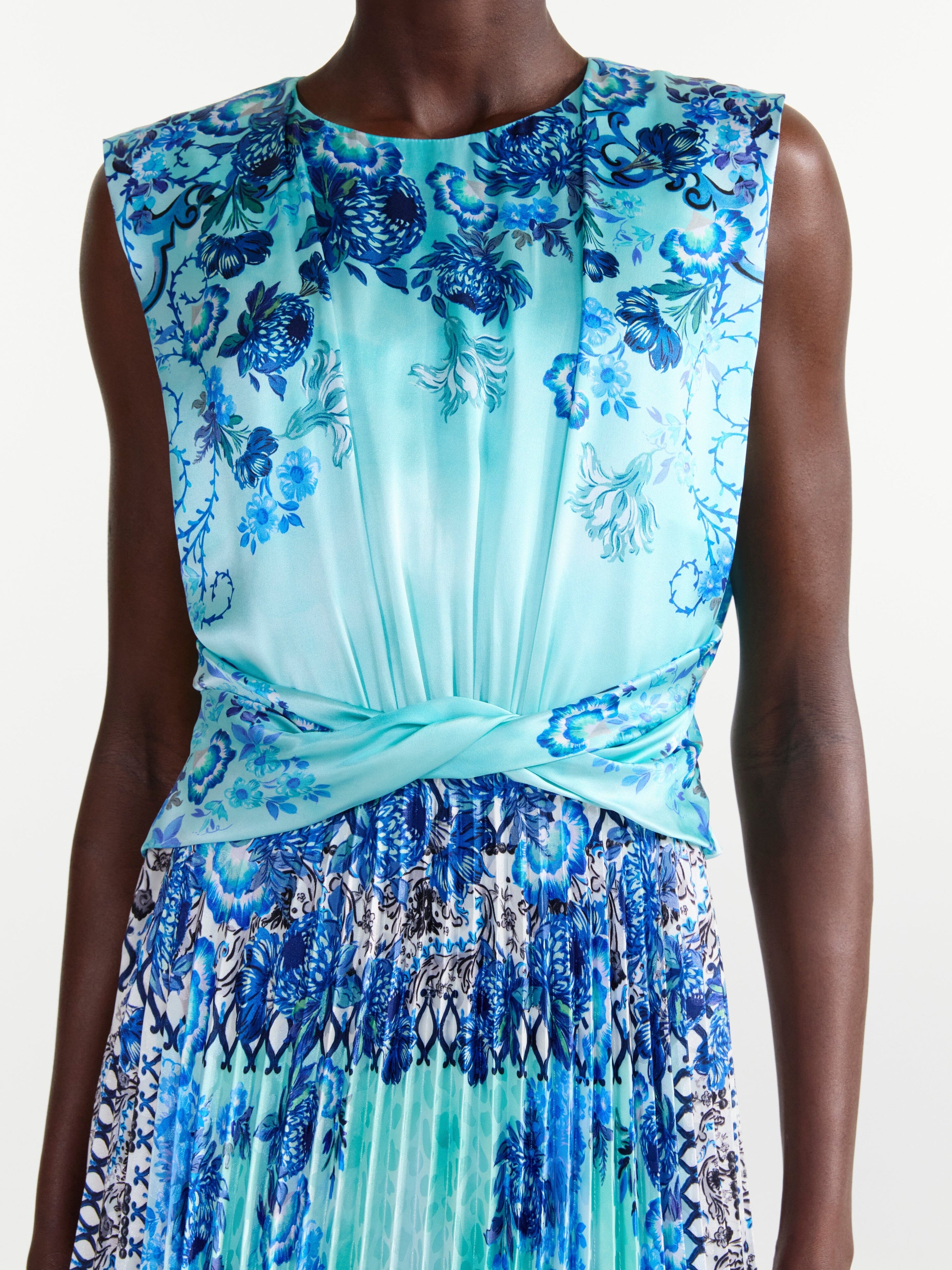 Gwen B Dress in Paeonia Ceramic – SALONI