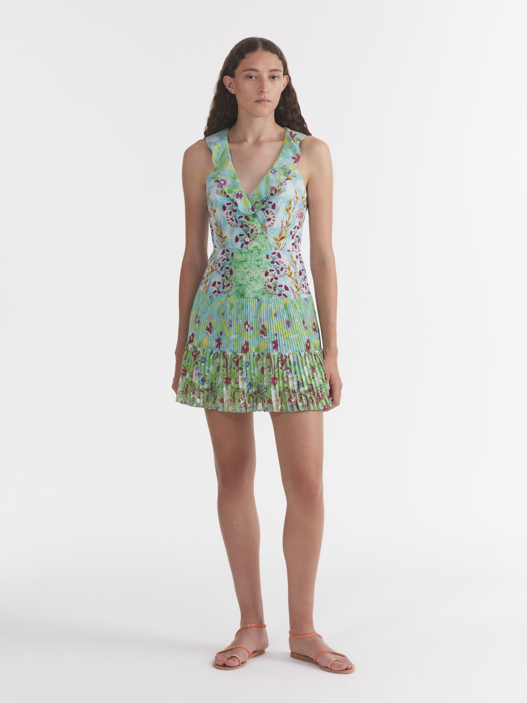 Amy Short Dress in Thistledown – SALONI