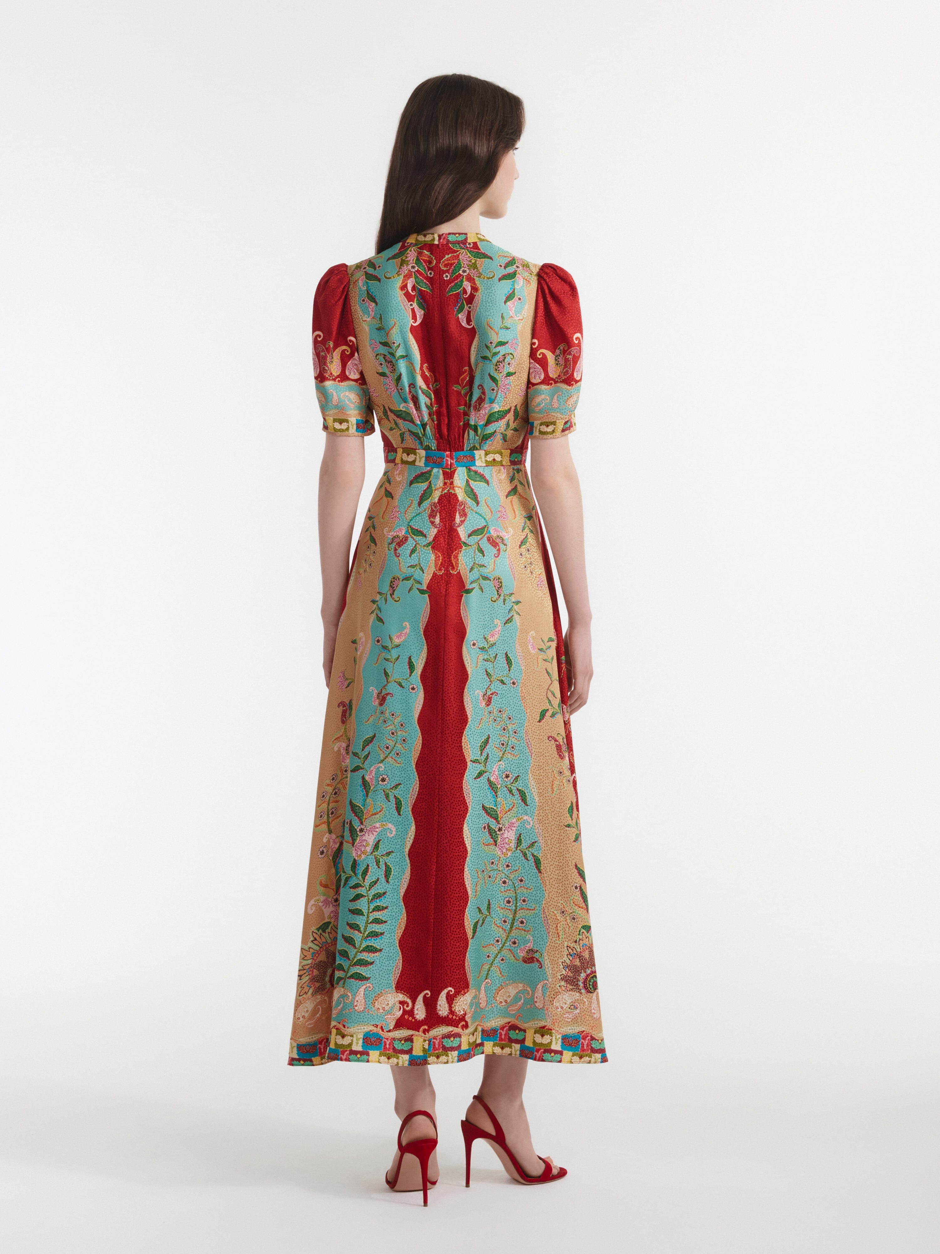 Tabitha Dress in Paisley Vines – SALONI