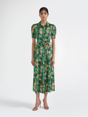 Vanessa D Dress in Lantana River – SALONI